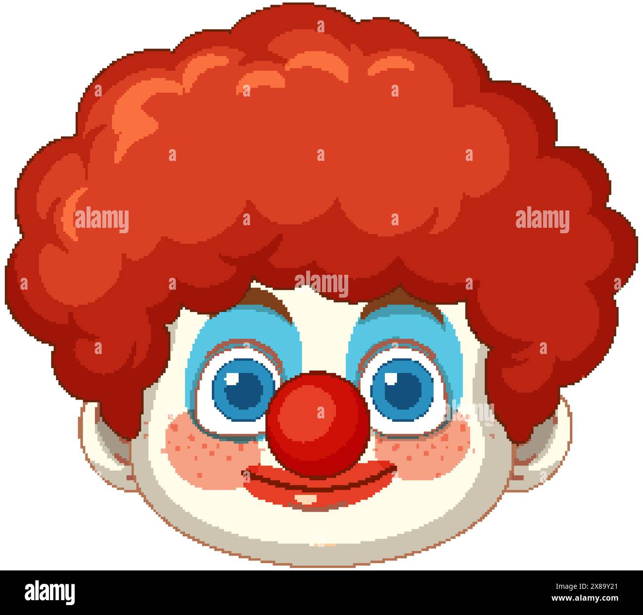 Clown head blue Cut Out Stock Images & Pictures - Alamy