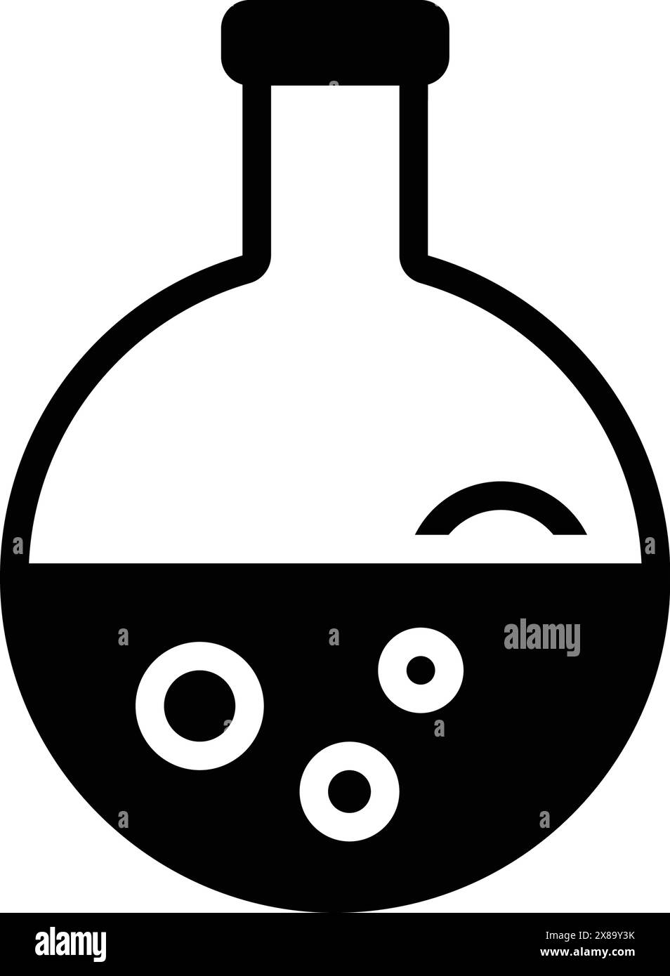 Conical flask icon sign symbol Black and White Stock Photos & Images ...