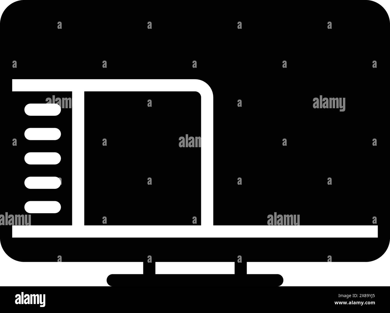 Icon for desktop system,desktop Stock Vector Image & Art - Alamy