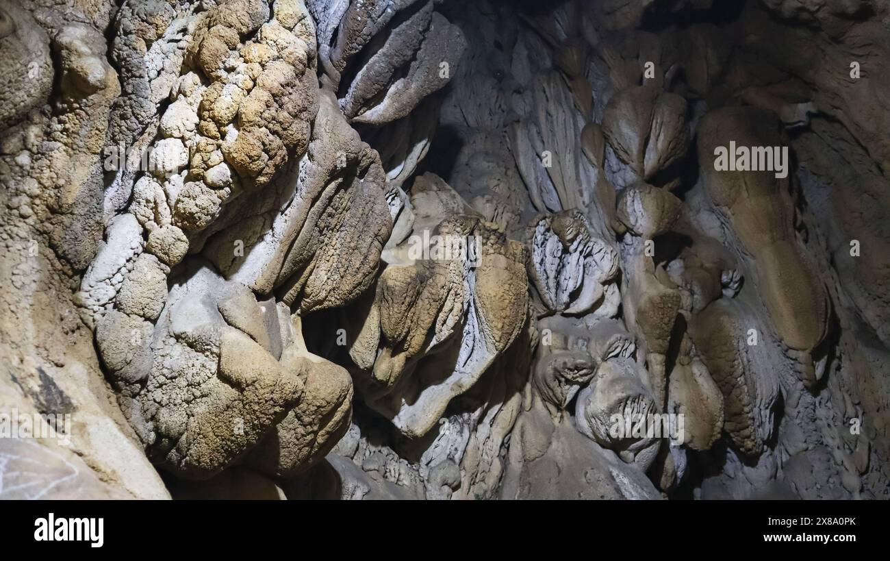 Mawsmai Caves, formed by the erosion of limestone and unrelenting flow ...