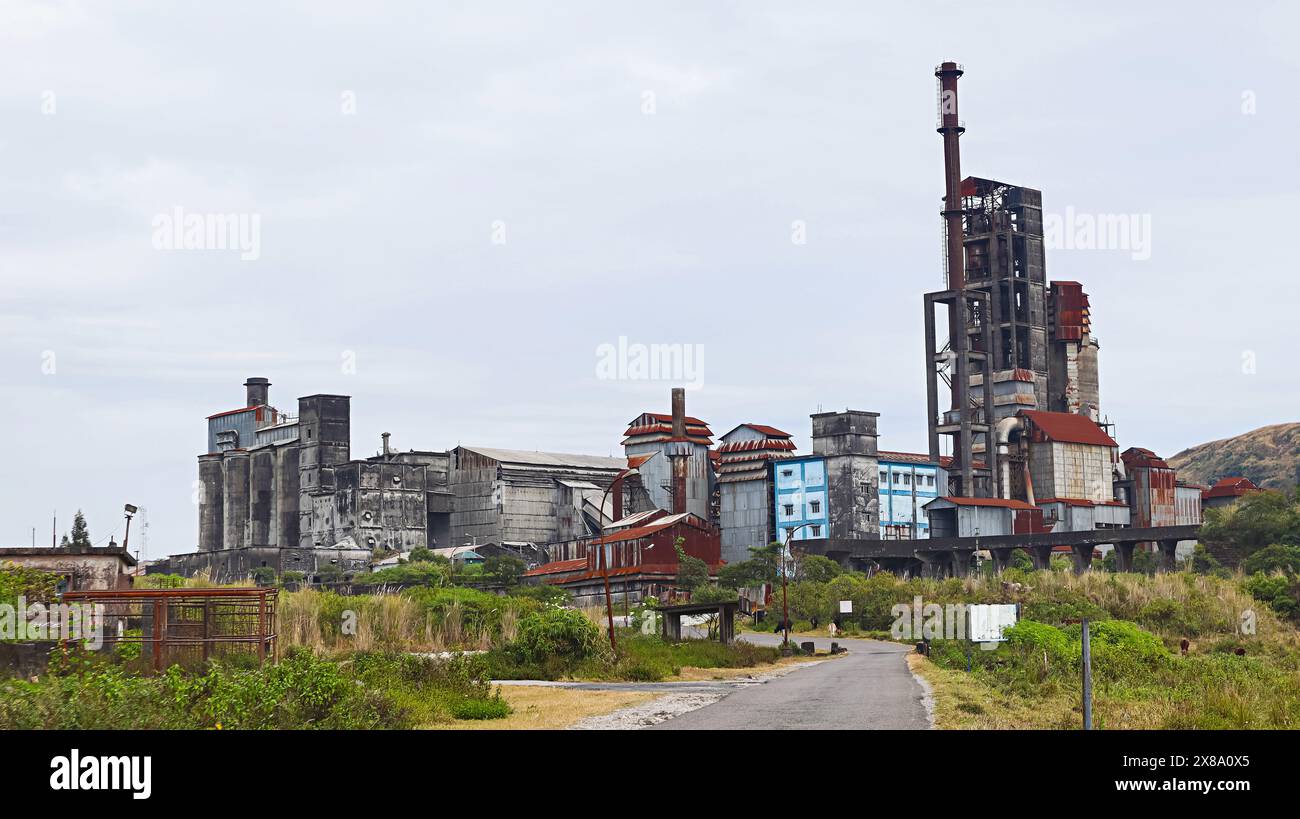 Closed industrial factory, Cherrapunji, Meghalaya, India Stock Photo ...