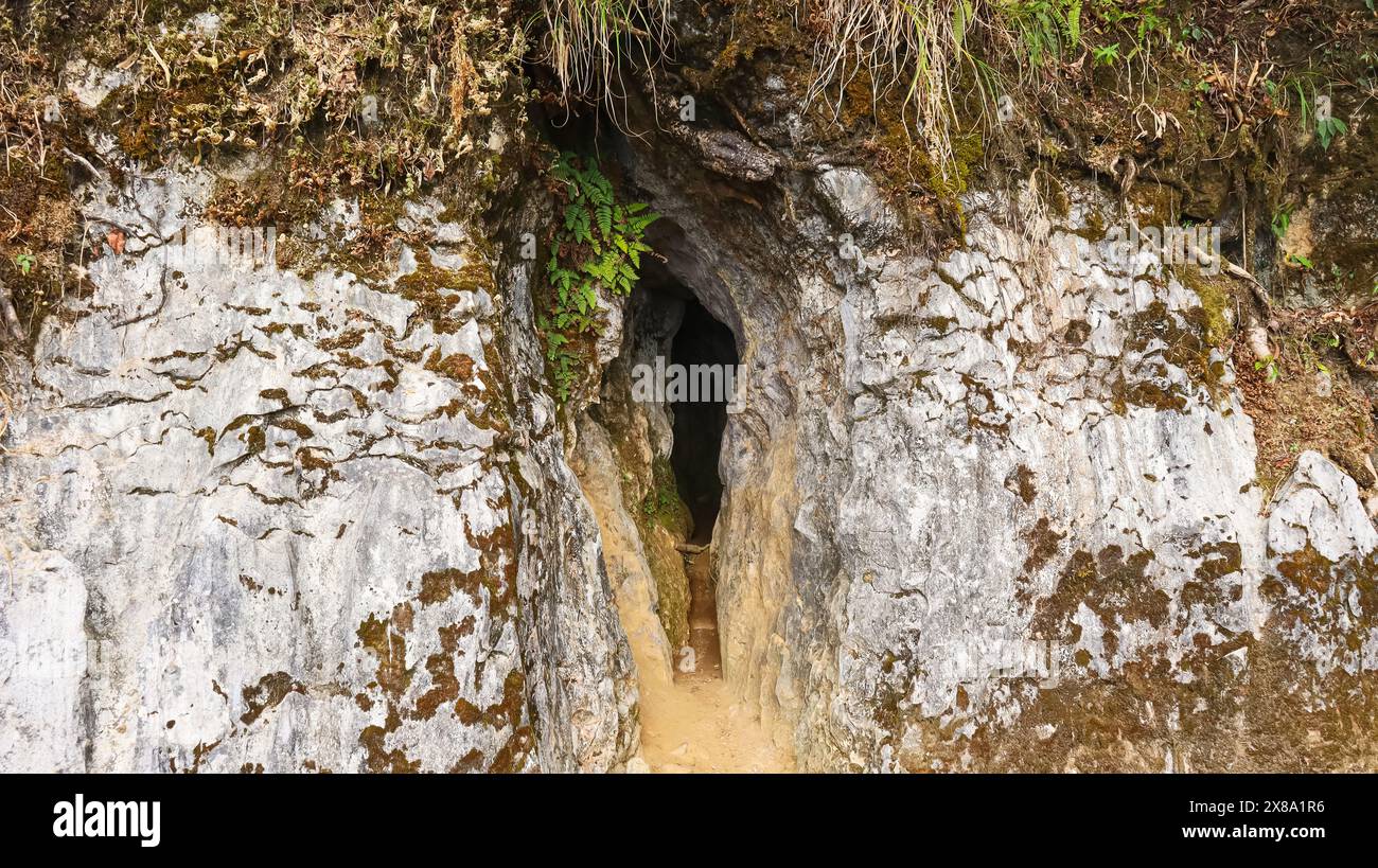 Arwah Cave, Sunken chamber leading to caverns known for limestone walls ...