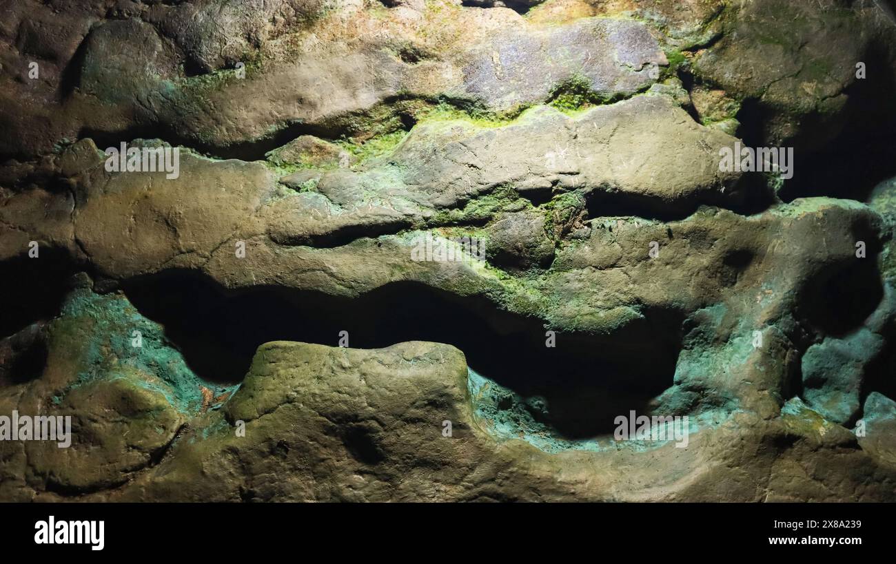 Arwah Cave , caverns known for limestone walls with fossils of fish ...