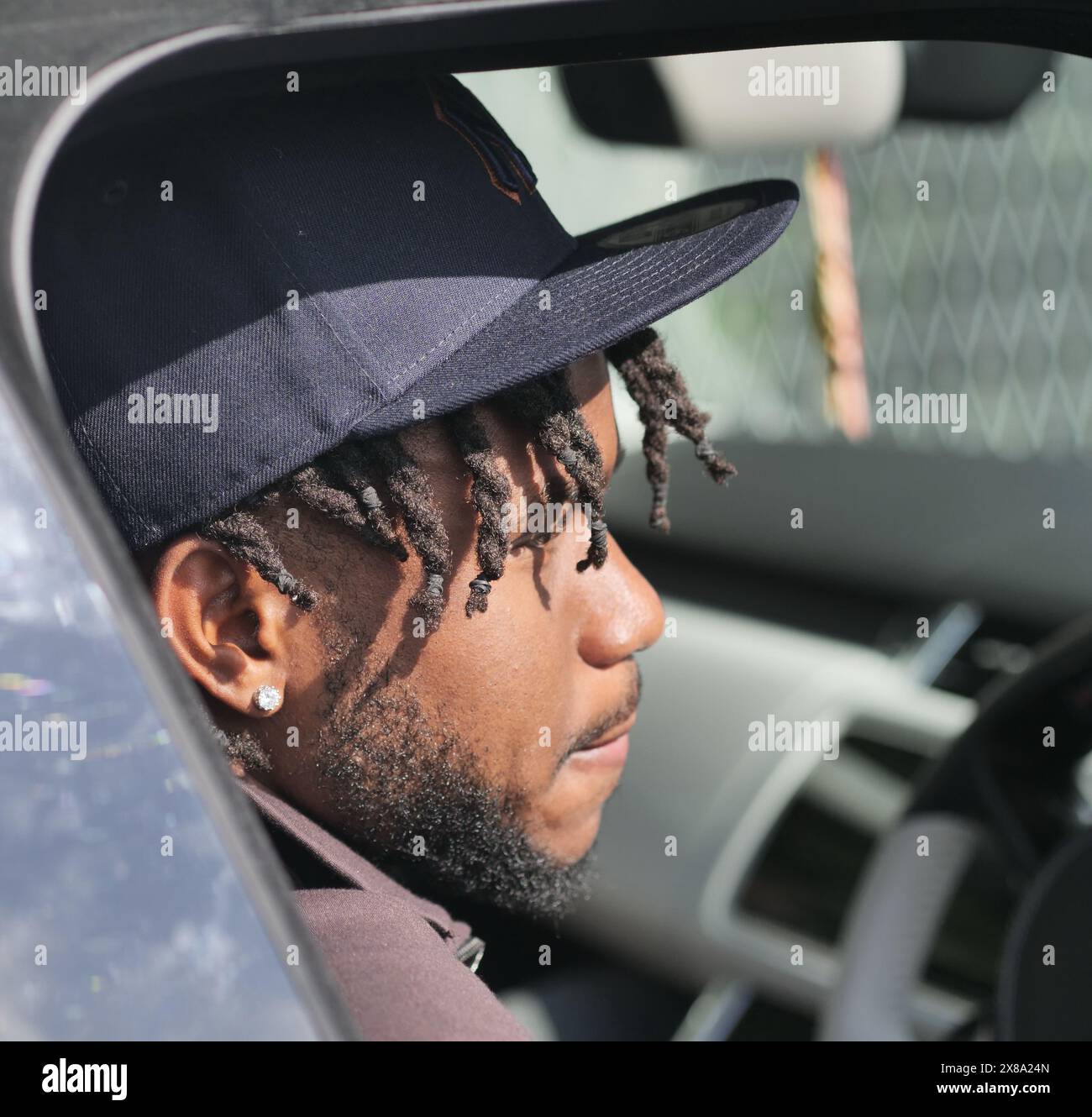 Atalanta footbal player Ademola Lookman meets the fan after training ...