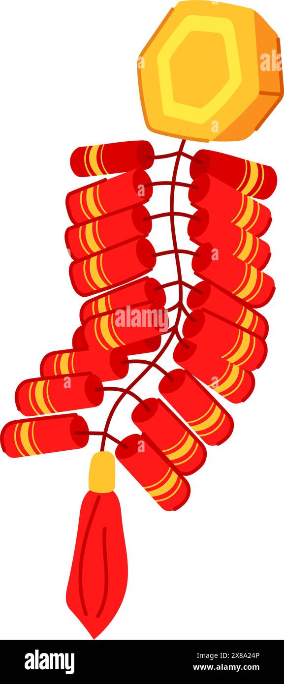 china chinese firecracker cartoon vector illustration Stock Vector ...