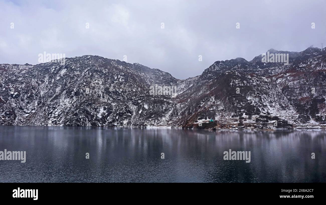 View of Tsomgo Lake, also known as Tsongmo Lake or Changgu Lake, is a glacial lake, Gangtok ...