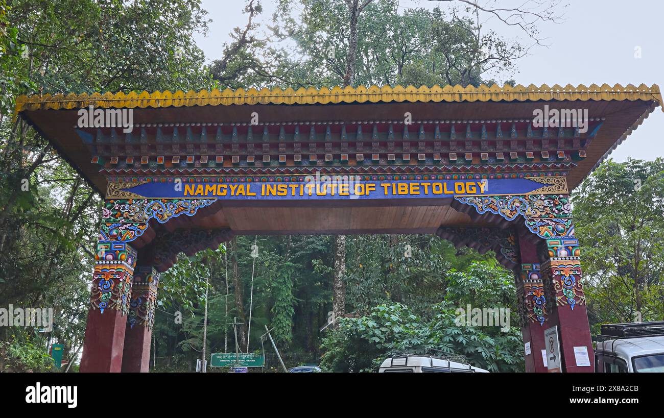 Main Entrance of Namgyal Institute Tibetology, Gangtok, Sikkim, India ...