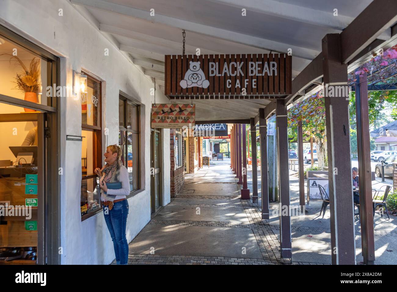 Bellingen town centre, australian town in New South Wales, model ...