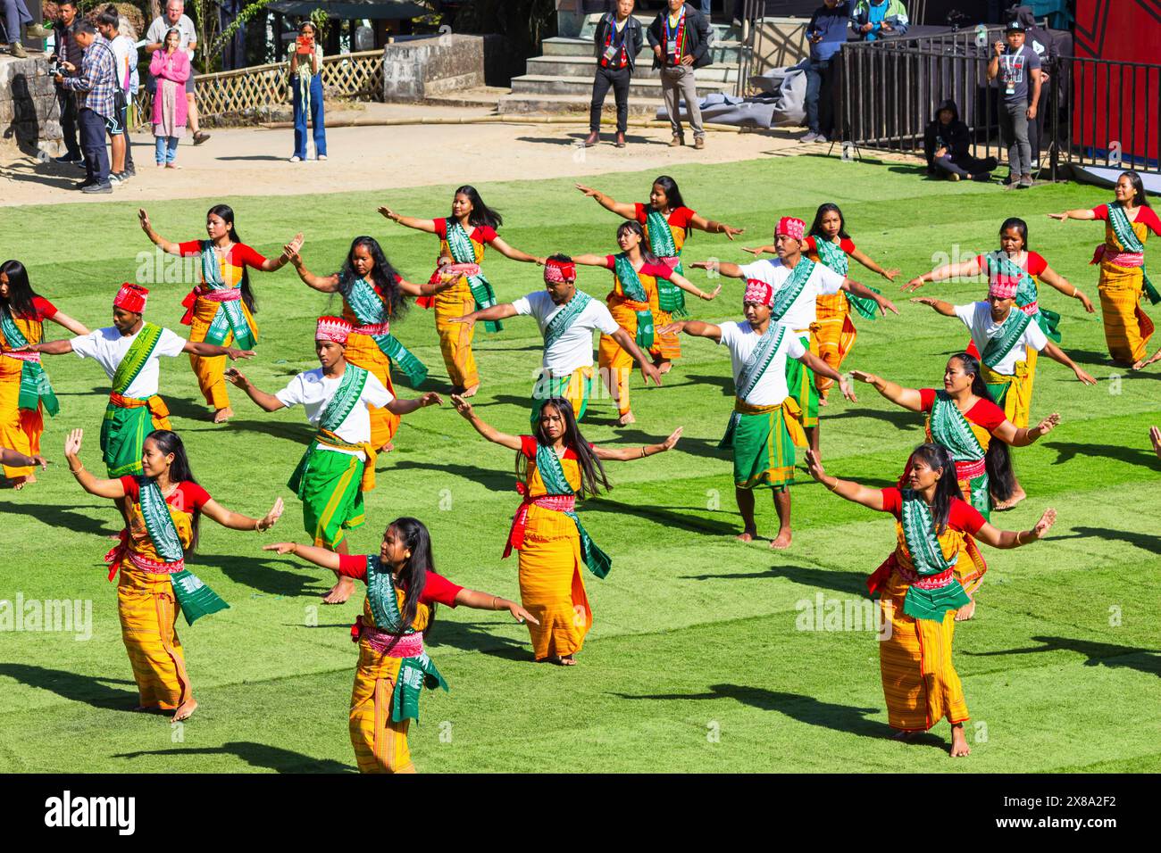 INDIA, NAGALAND, KISAMA HERITAGE VILLAGE, December 2023, People, at ...