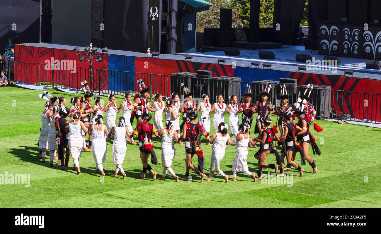 INDIA, NAGALAND, KISAMA HERITAGE VILLAGE, December 2023, People, at ...