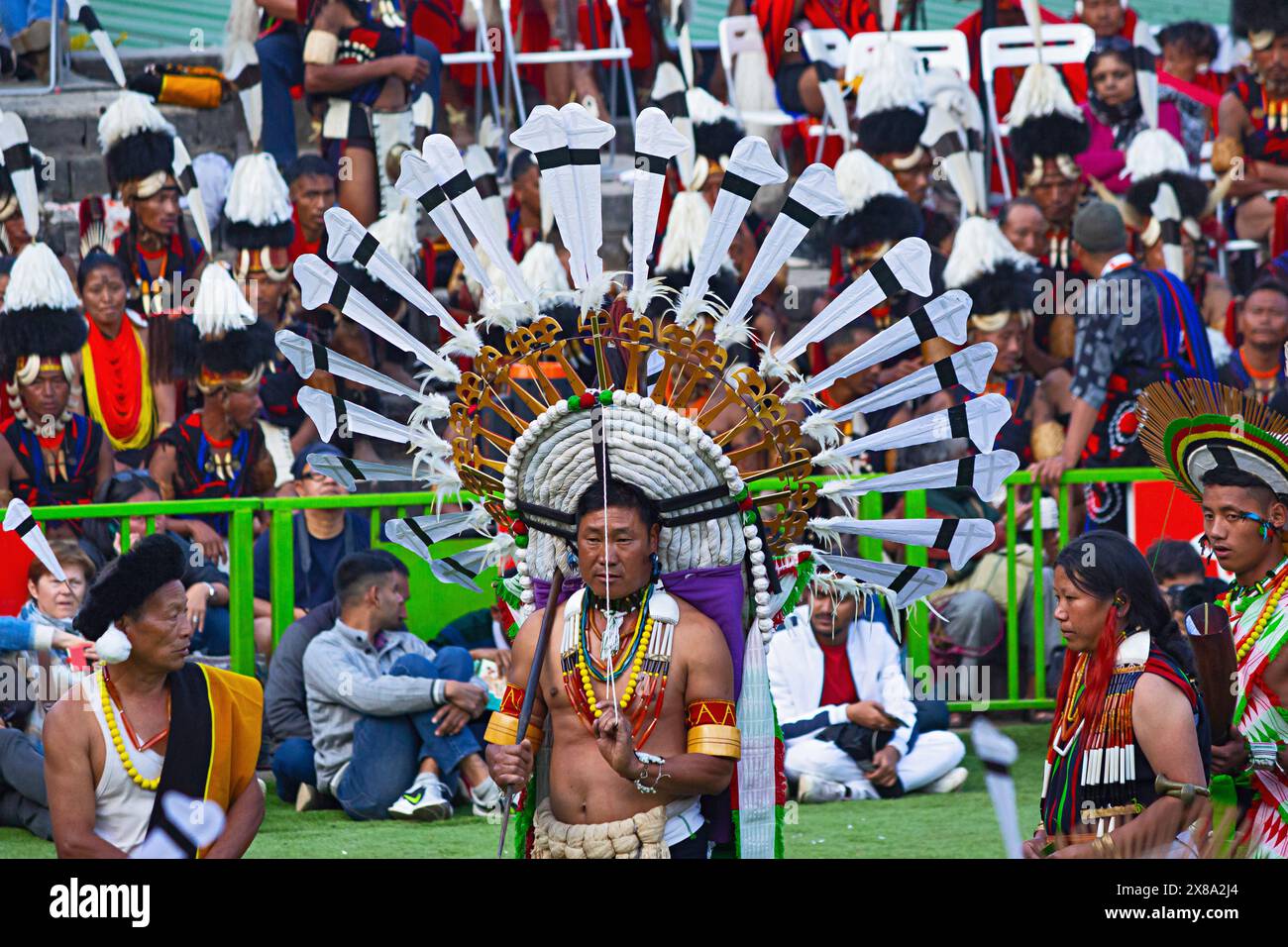 INDIA, NAGALAND, KISAMA HERITAGE VILLAGE, December 2023, People, at ...