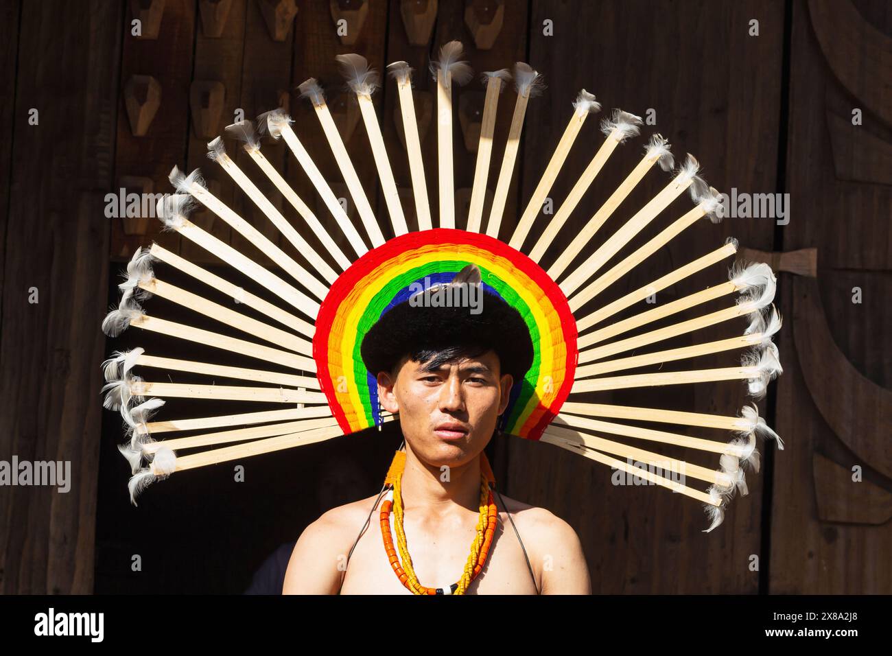 INDIA, NAGALAND, KISAMA HERITAGE VILLAGE, December 2023, People, at ...