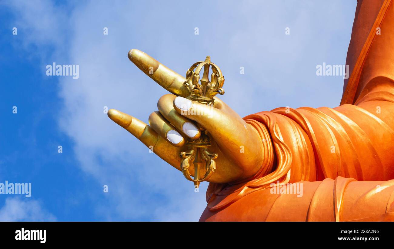View of Hand of Samdruptse Holding Vajra, Namchi, Sikkim, India Stock ...