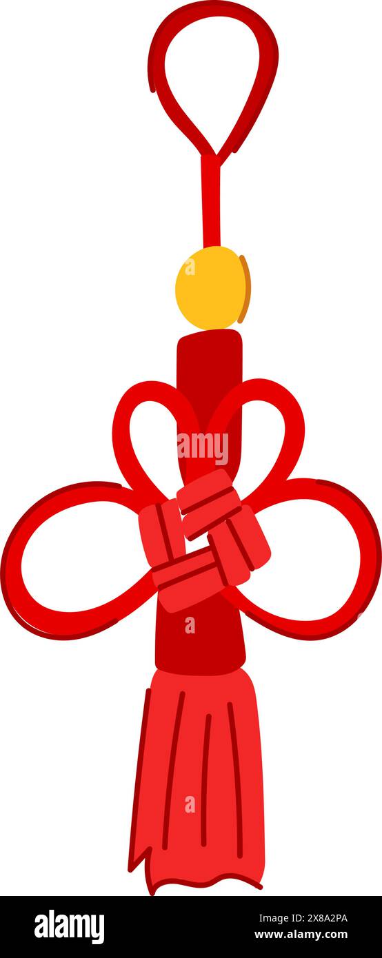 Chinese new year lantern knot Cut Out Stock Images & Pictures - Alamy