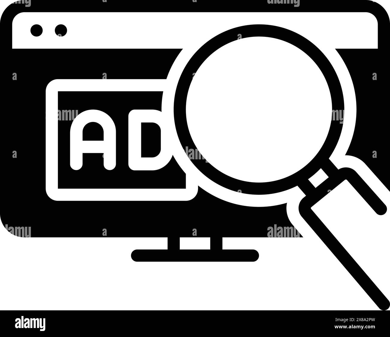 Icon for search ad,search,ad Stock Vector Image & Art - Alamy