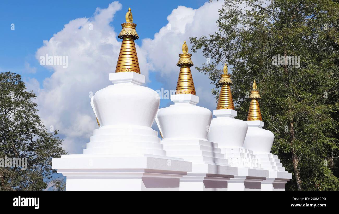Small Stupas in the Campus of Samdruptse Statue, Namchi, Sikkim, India ...
