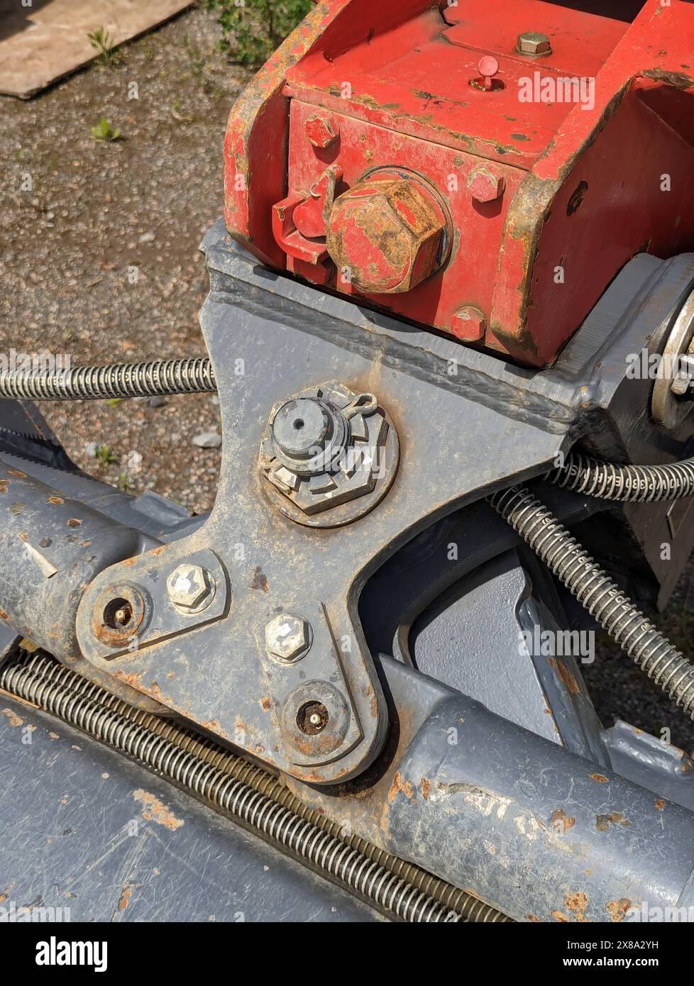 Anchor of a tractor Stock Photo - Alamy
