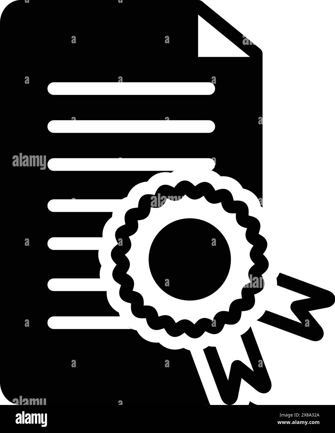 Icon for certificate,affidavit Stock Vector Image & Art - Alamy