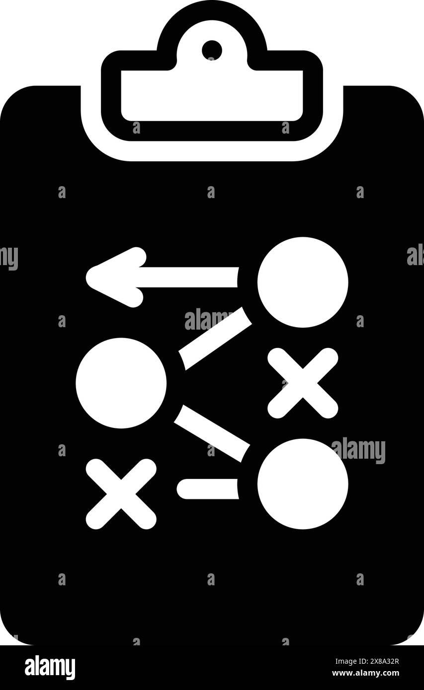 Illustration tactics icon Black and White Stock Photos & Images - Alamy