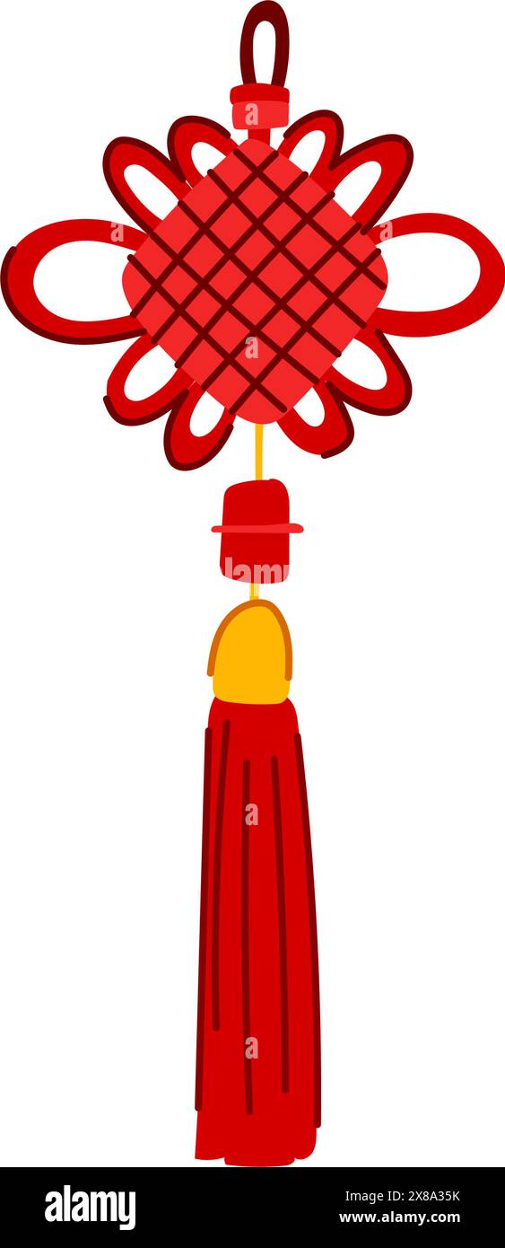 japanese chinese lucky knot cartoon vector illustration Stock Vector ...