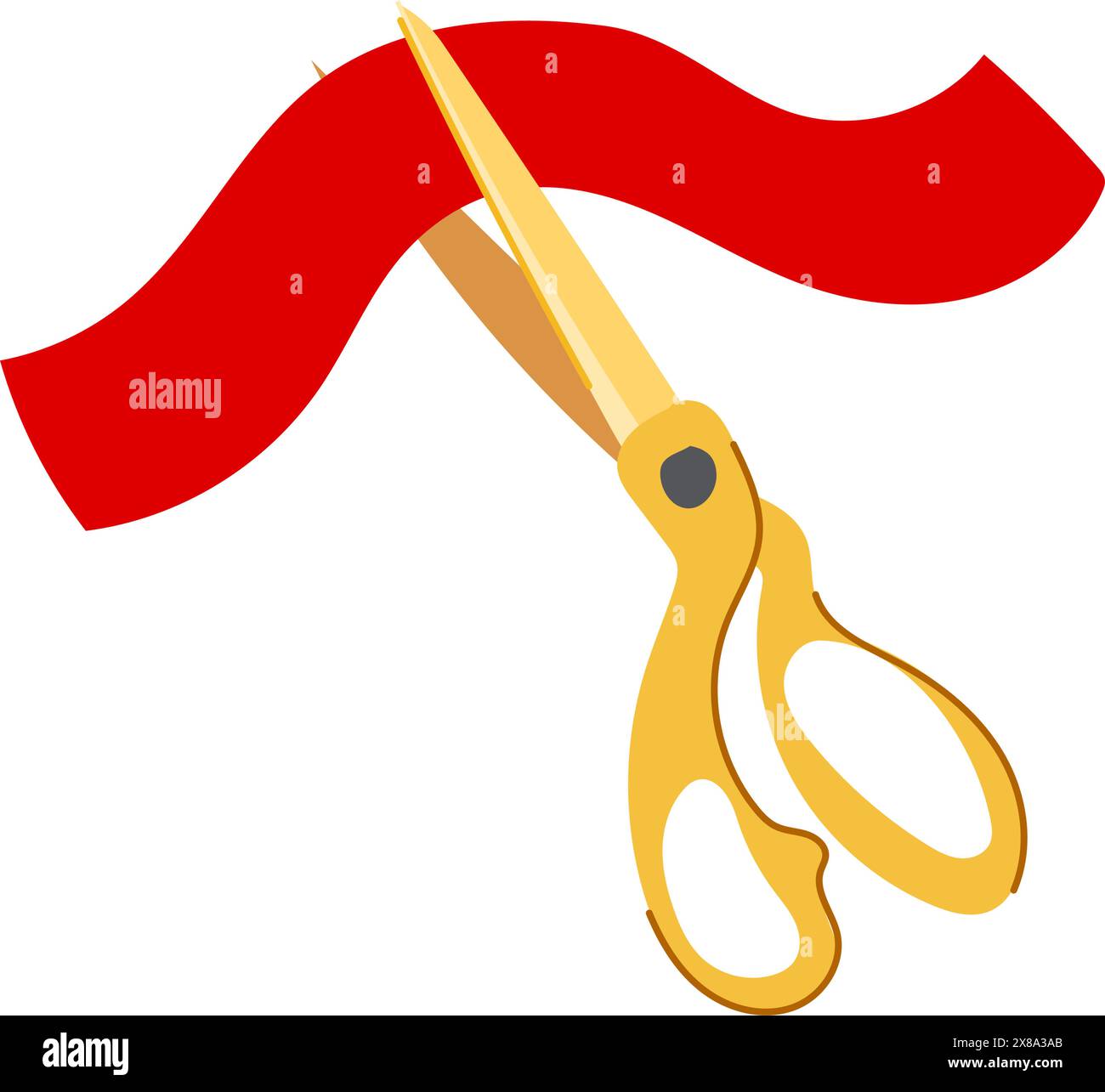 gold scissor cartoon vector illustration Stock Vector Image & Art - Alamy