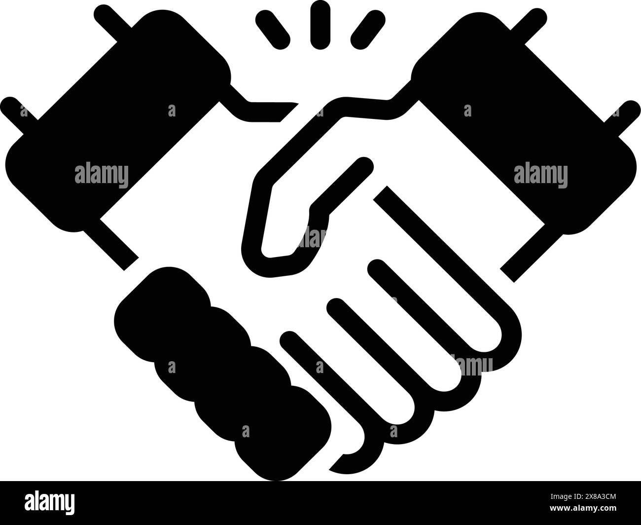Icon for handshake,disagreement Stock Vector Image & Art - Alamy