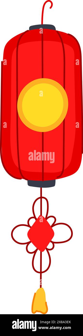 asian chinese lamp cartoon vector illustration Stock Vector Image & Art ...