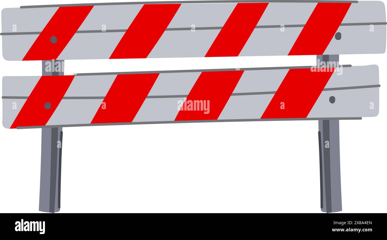 side guard rails cartoon vector illustration Stock Vector Image & Art ...