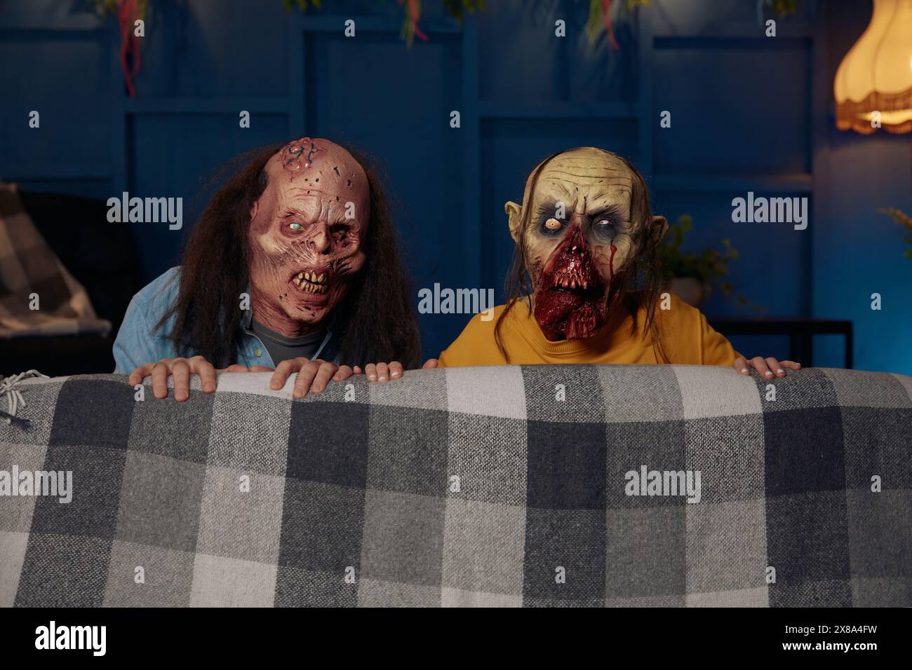 Portrait two wearing scary hi-res stock photography and images - Alamy