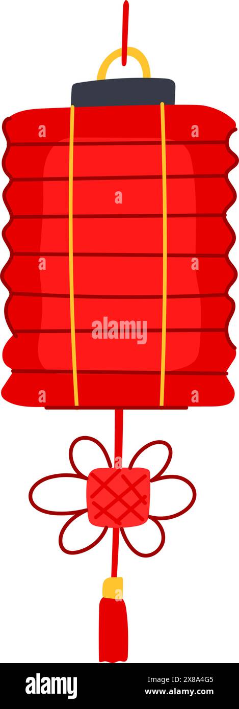 new chinese lamp cartoon vector illustration Stock Vector Image & Art ...