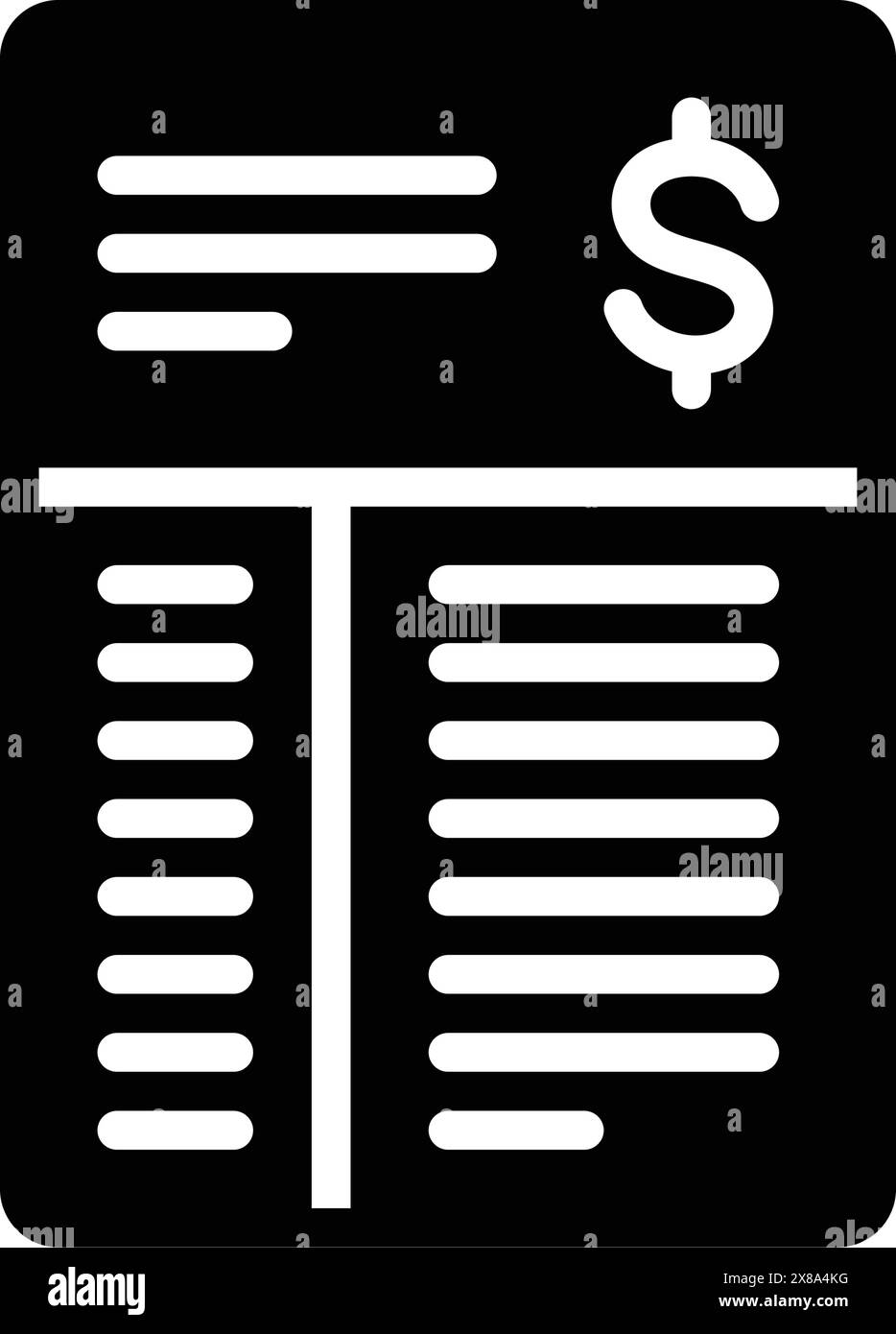 Icon for bill,document Stock Vector Image & Art - Alamy