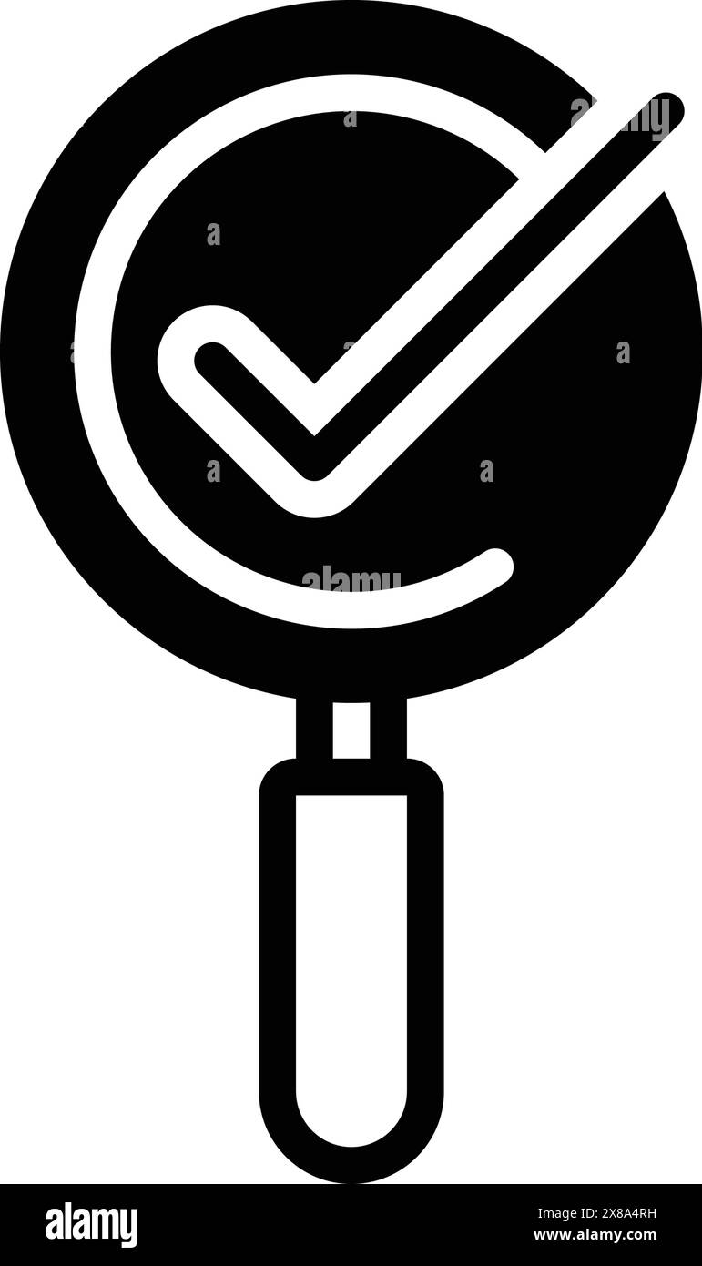 Magnifying glass check Stock Vector Images - Alamy