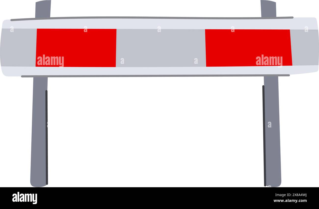 roadside guard rails cartoon vector illustration Stock Vector Image & Art - Alamy