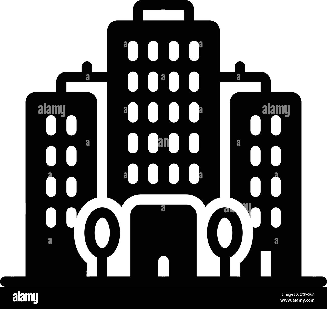 Icon for office block ,apartment Stock Vector Image & Art - Alamy