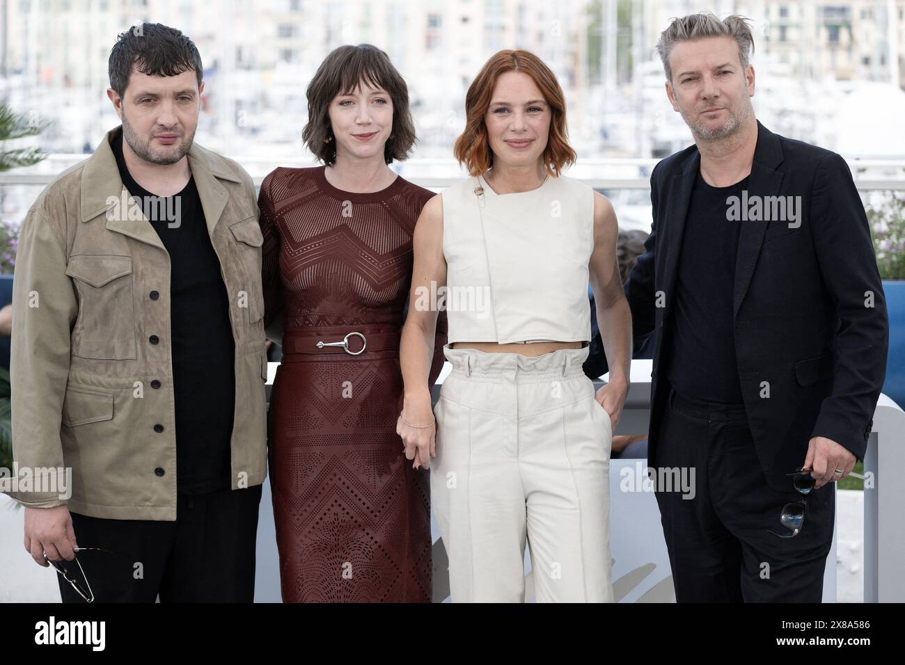 Cannes, France. 24th May, 2024. Karim Leklou, Sara Giraudeau, Laetitia ...