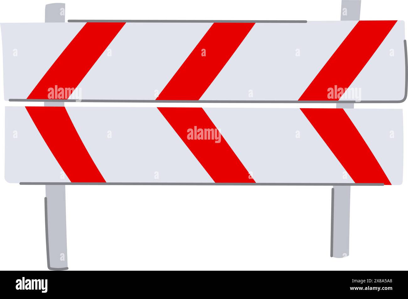 crash guard rails cartoon vector illustration Stock Vector Image & Art ...