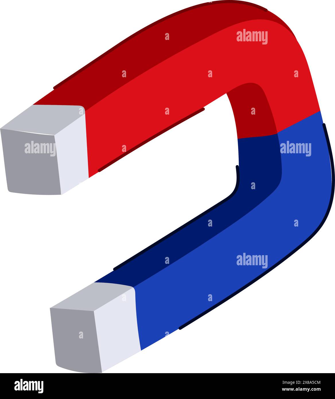 horseshoe magnet cartoon vector illustration Stock Vector Image & Art ...