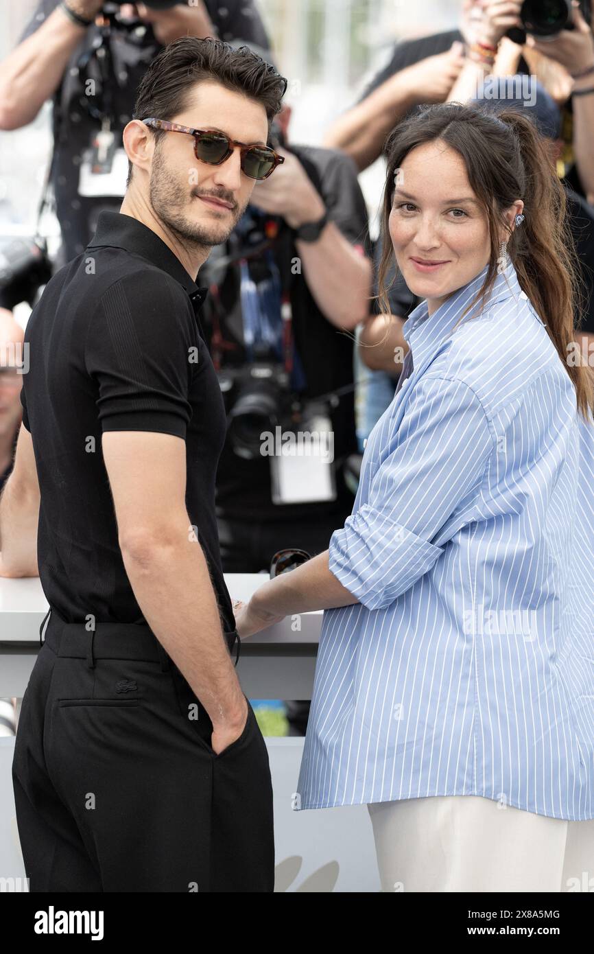 Cannes, France. 23rd May, 2024. Pierre Niney and Anais Demoustier ...