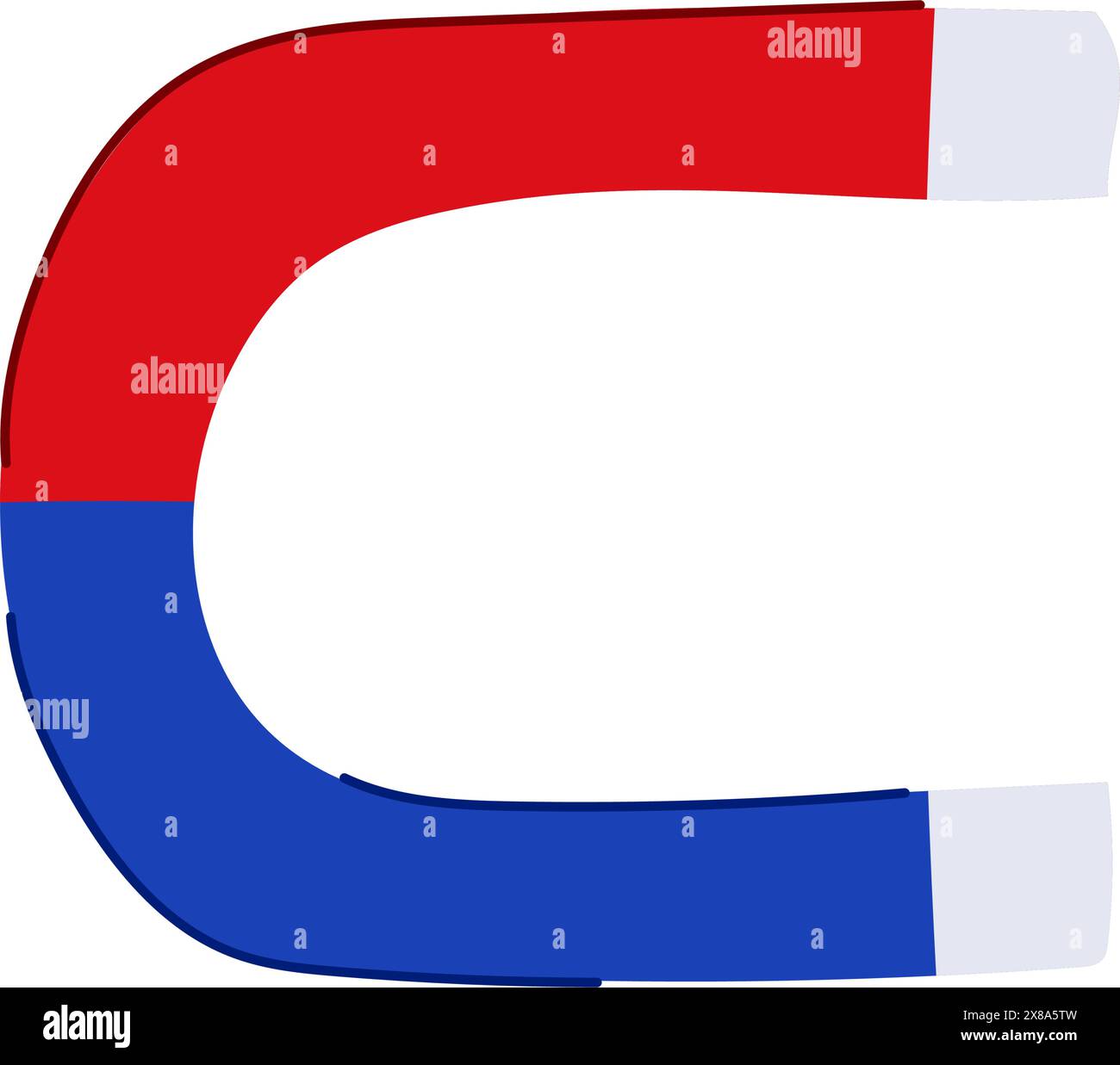 electromagnetic magnet cartoon vector illustration Stock Vector Image ...