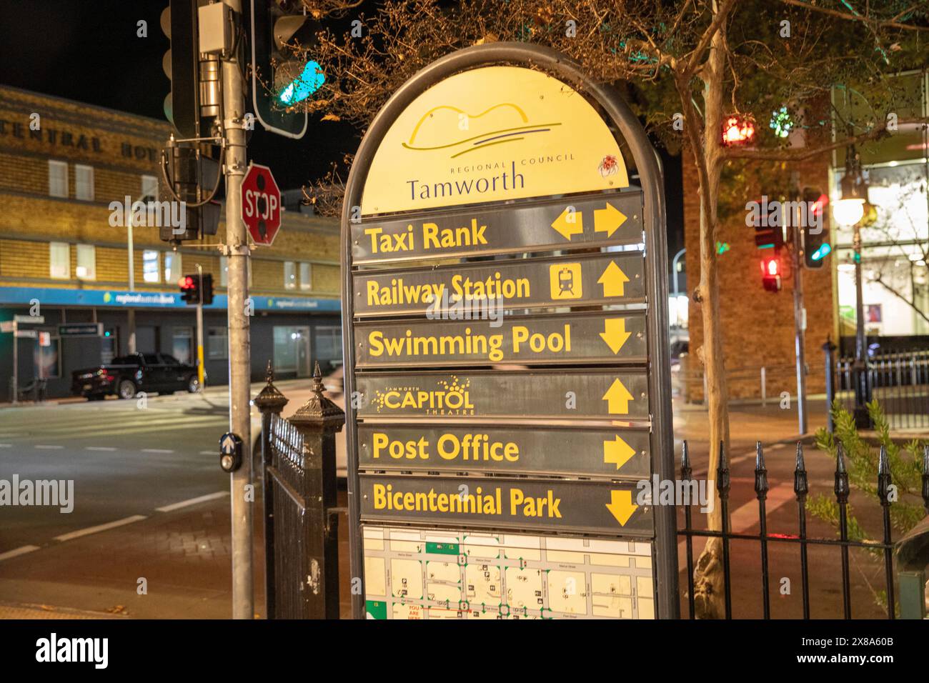 Tamworth city centre, an australian inland city with tourist ...