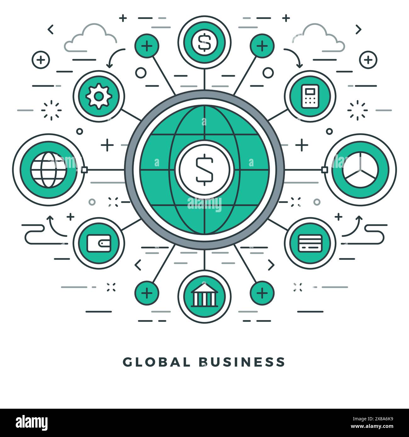 World intersection Stock Vector Images - Alamy