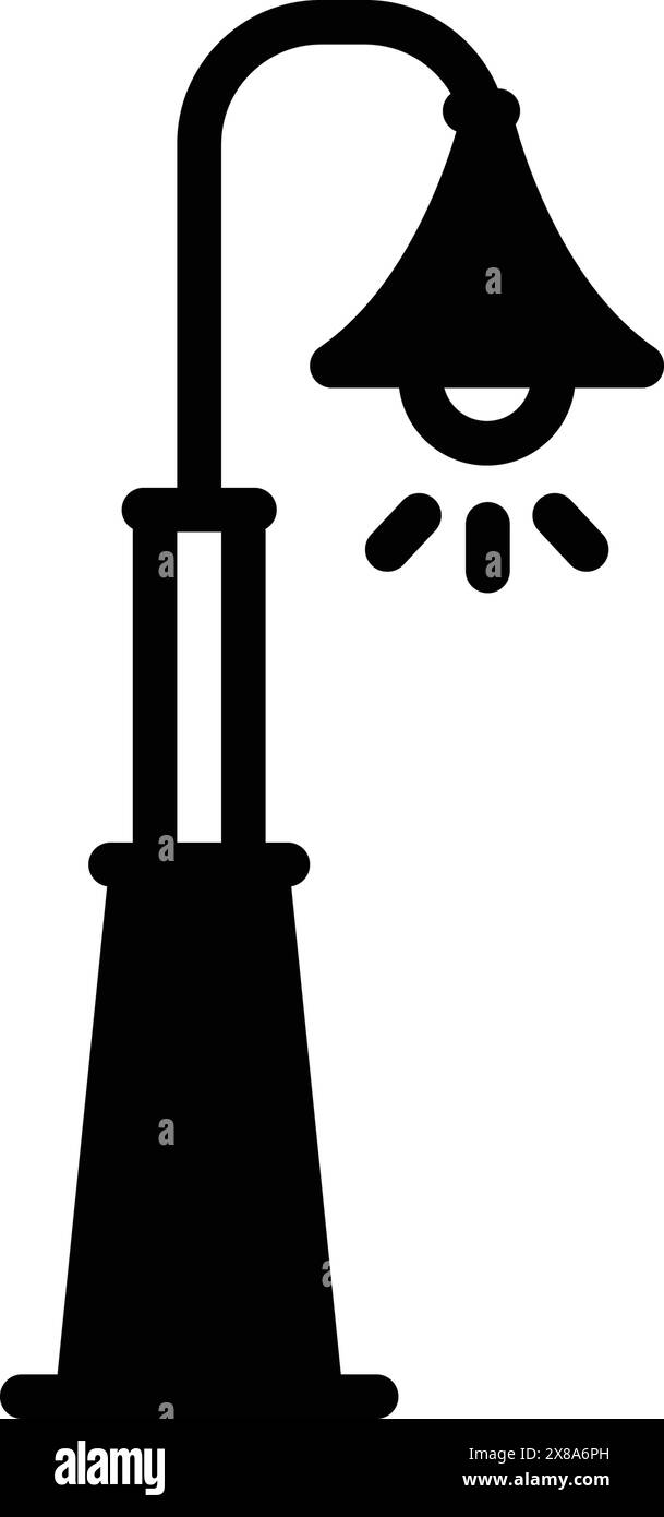 Silhouette lamp post Black and White Stock Photos & Images - Alamy