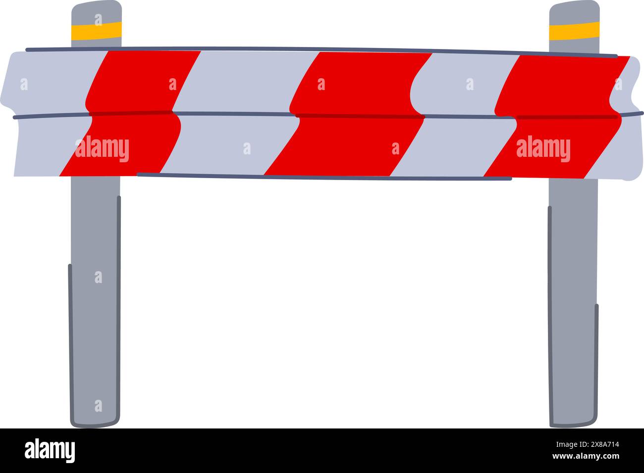 road guard rails cartoon vector illustration Stock Vector Image & Art ...
