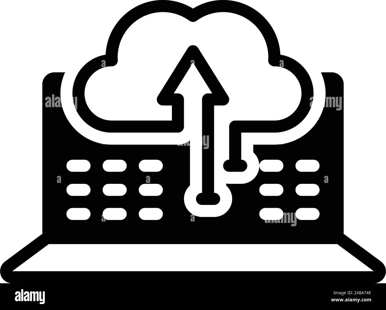 Icon sync data information Cut Out Stock Images & Pictures - Alamy