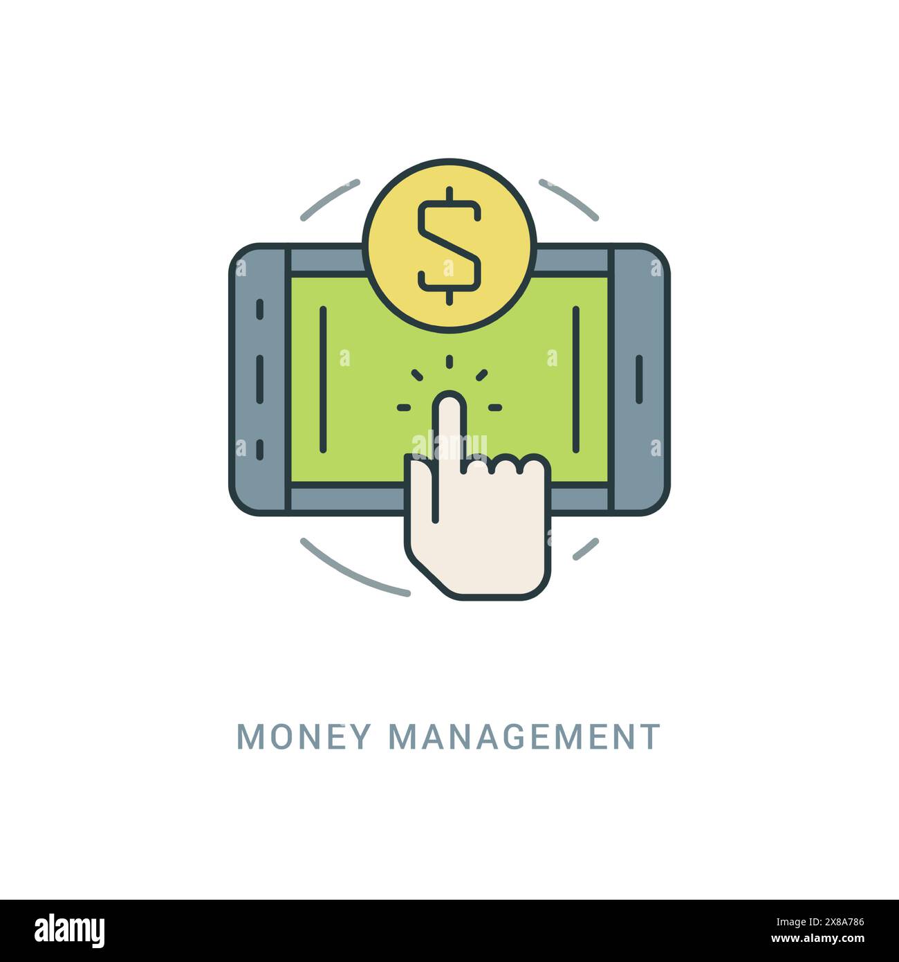 Line Icon Flat thin linear stroke vector illustration. For website ...