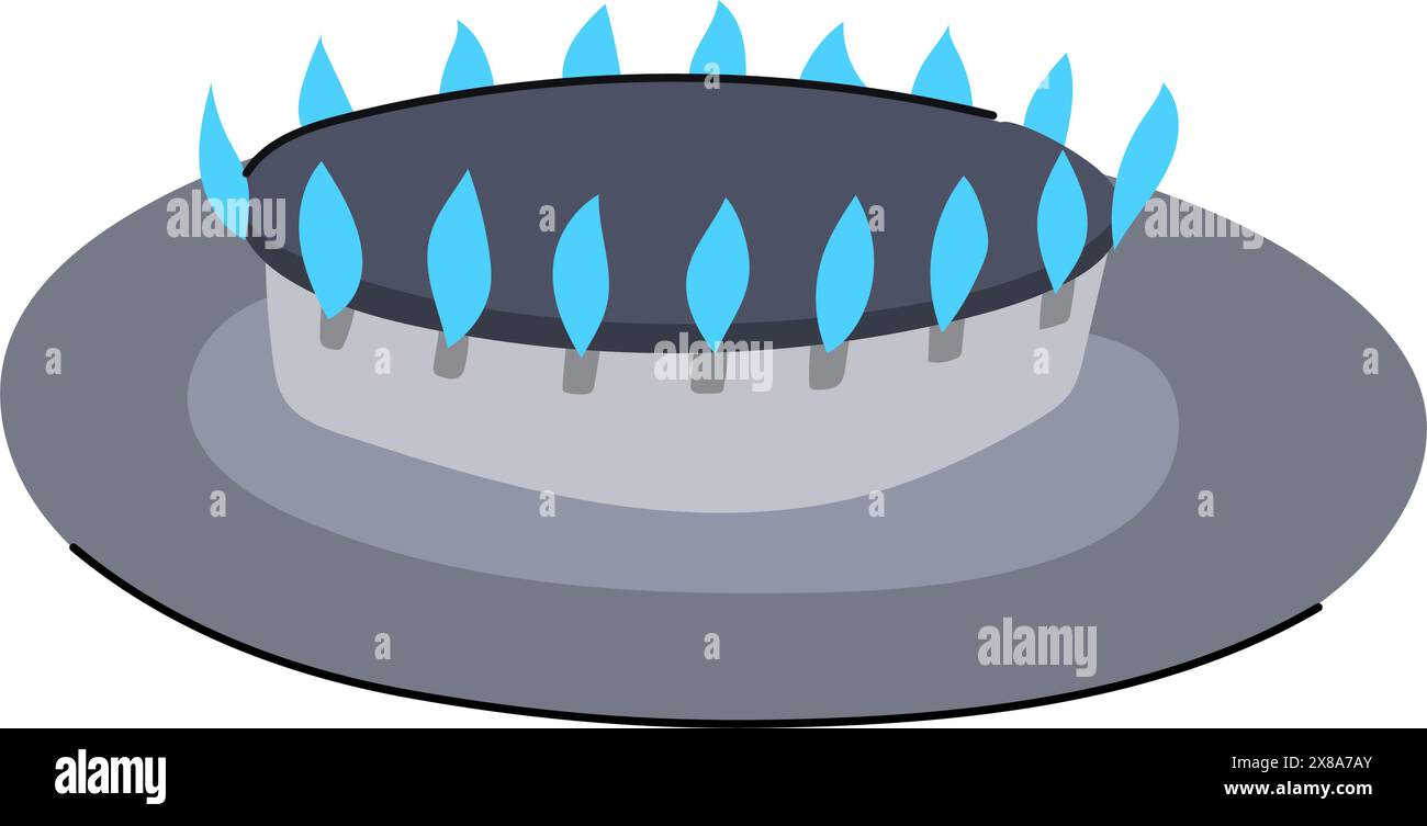 Natural stove burner cartoon hi-res stock photography and images - Alamy
