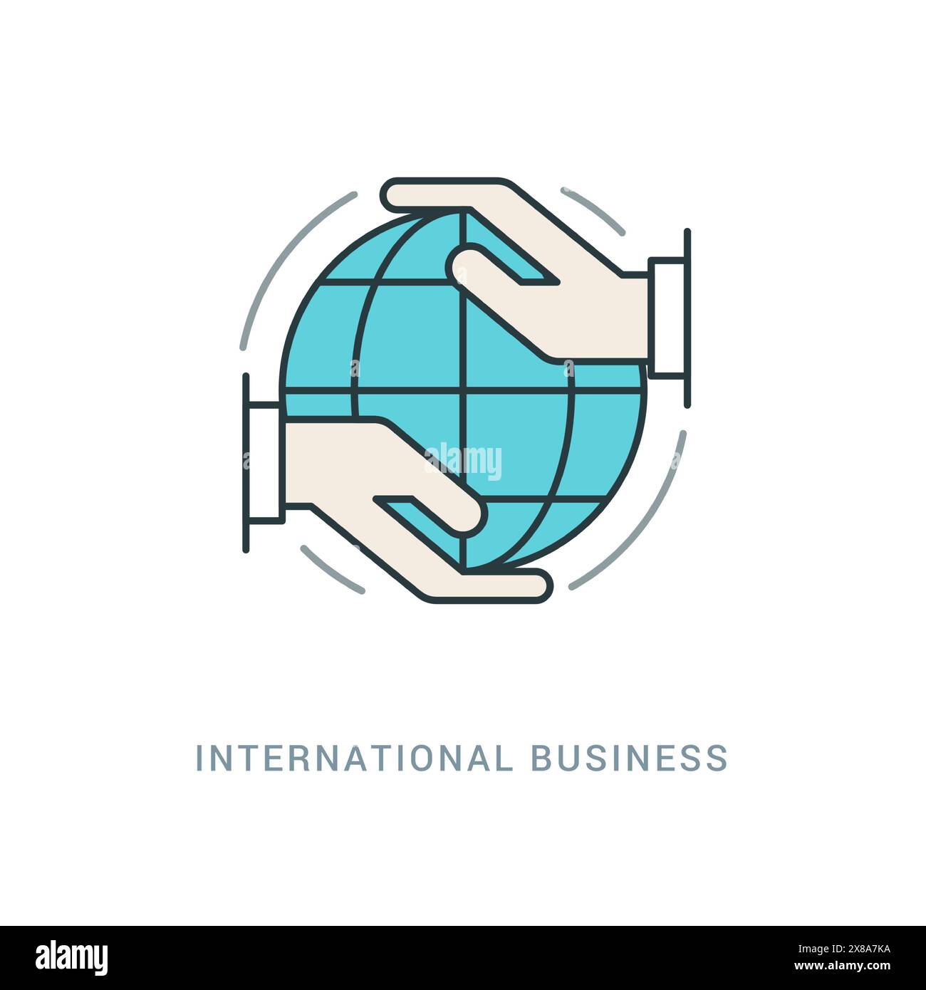 Line Icon Flat thin linear stroke vector illustration. For website ...