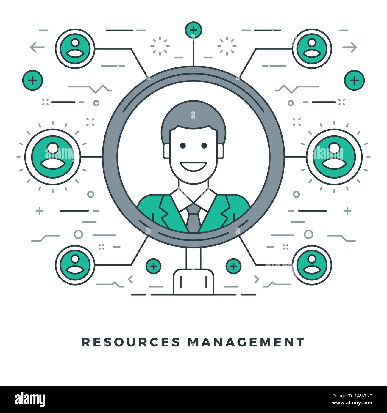 Flat line Vector illustration. Modern thin linear stroke icons. Website ...