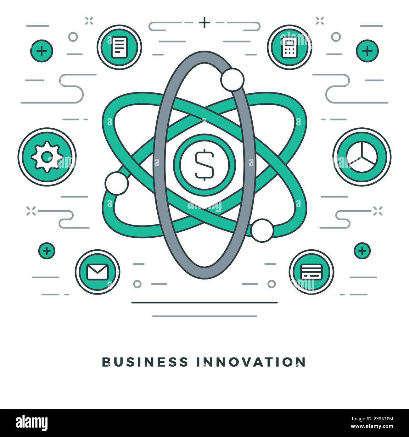 Flat line Vector illustration. Modern thin linear stroke icons. Website ...