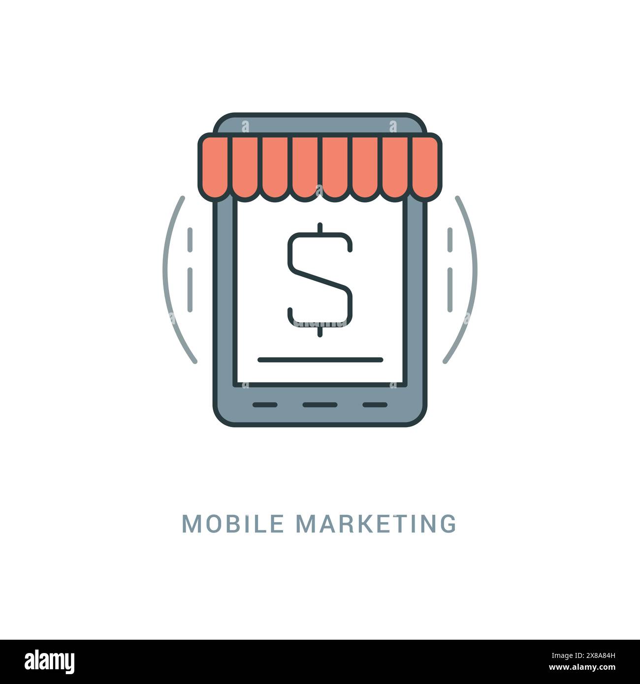 Line Icon Flat thin linear stroke vector illustration. For website ...